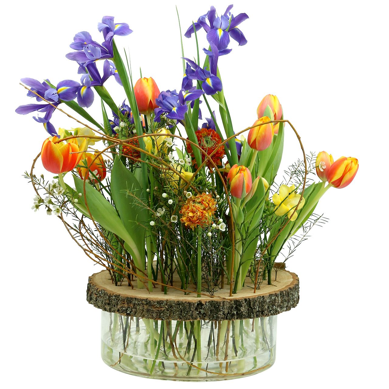 Floristik24.it Disco in legno di ontano naturale Ø20cm - 24cm-57349